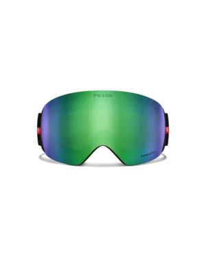 Prada Linea Rossa Oakley Ski Goggles - Green Mirrored Lenses